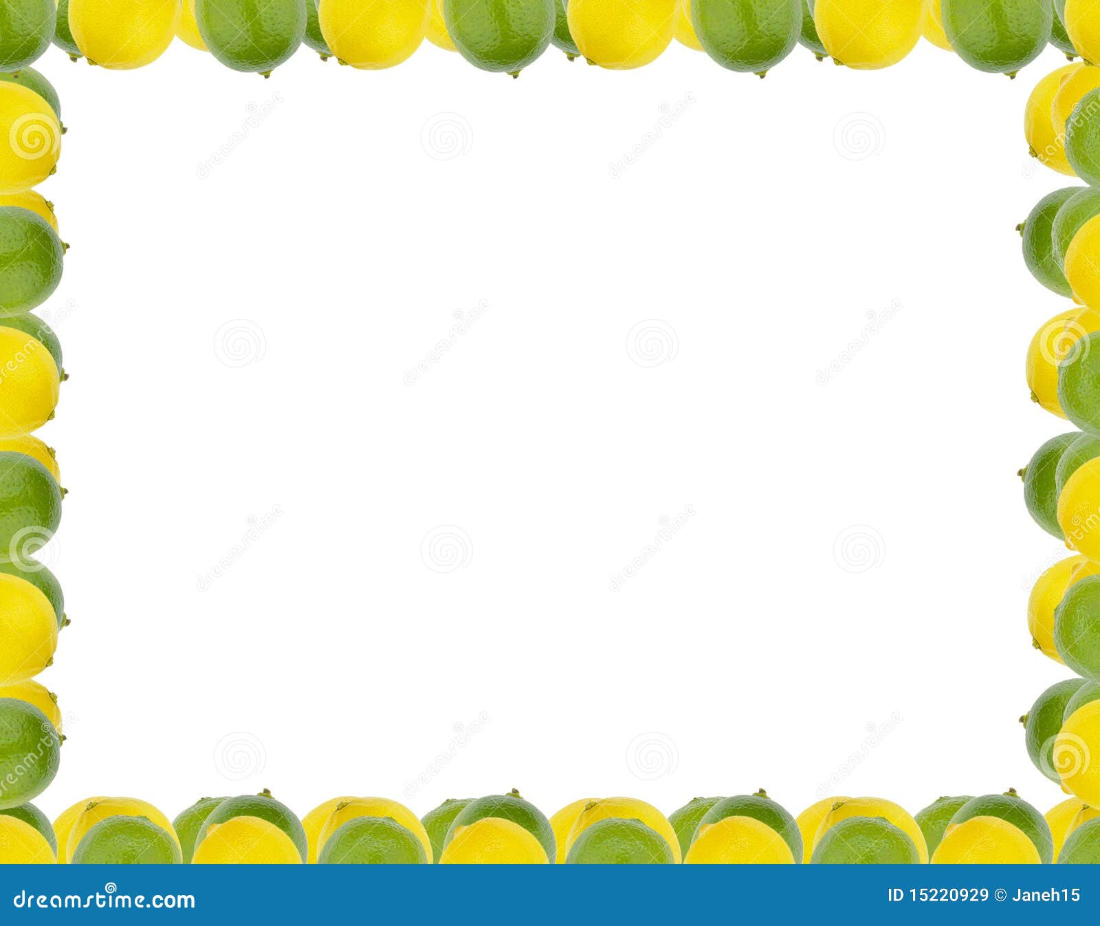 Lemon and lime border stock image. Image of white, close - 15220929
