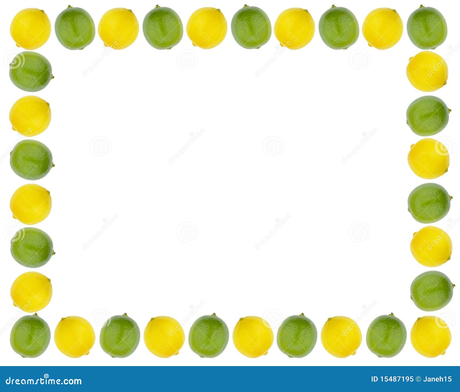 Lemon and lime border stock image. Image of fruit, frame - 15487195
