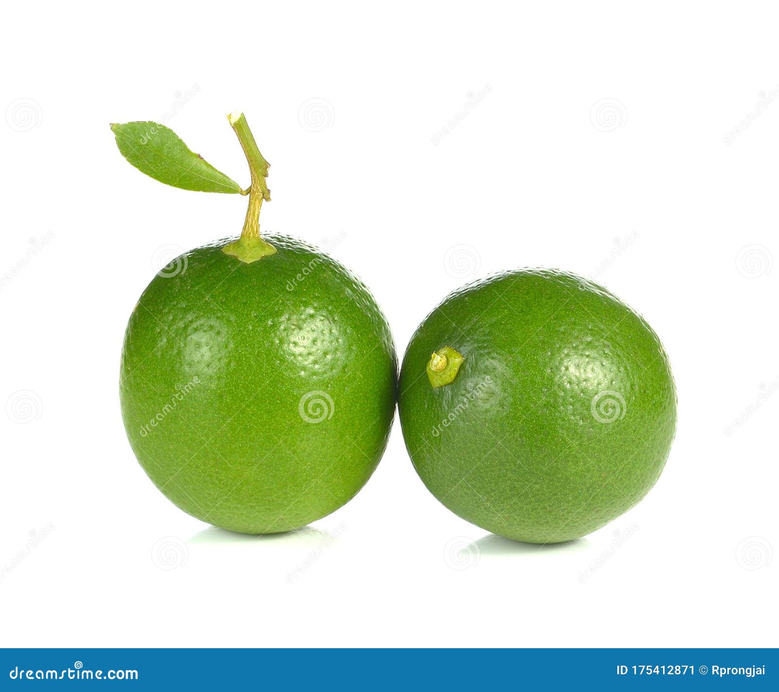 Lemon, Lime Isolated on White Stock Image - Image of sweet, natural ...