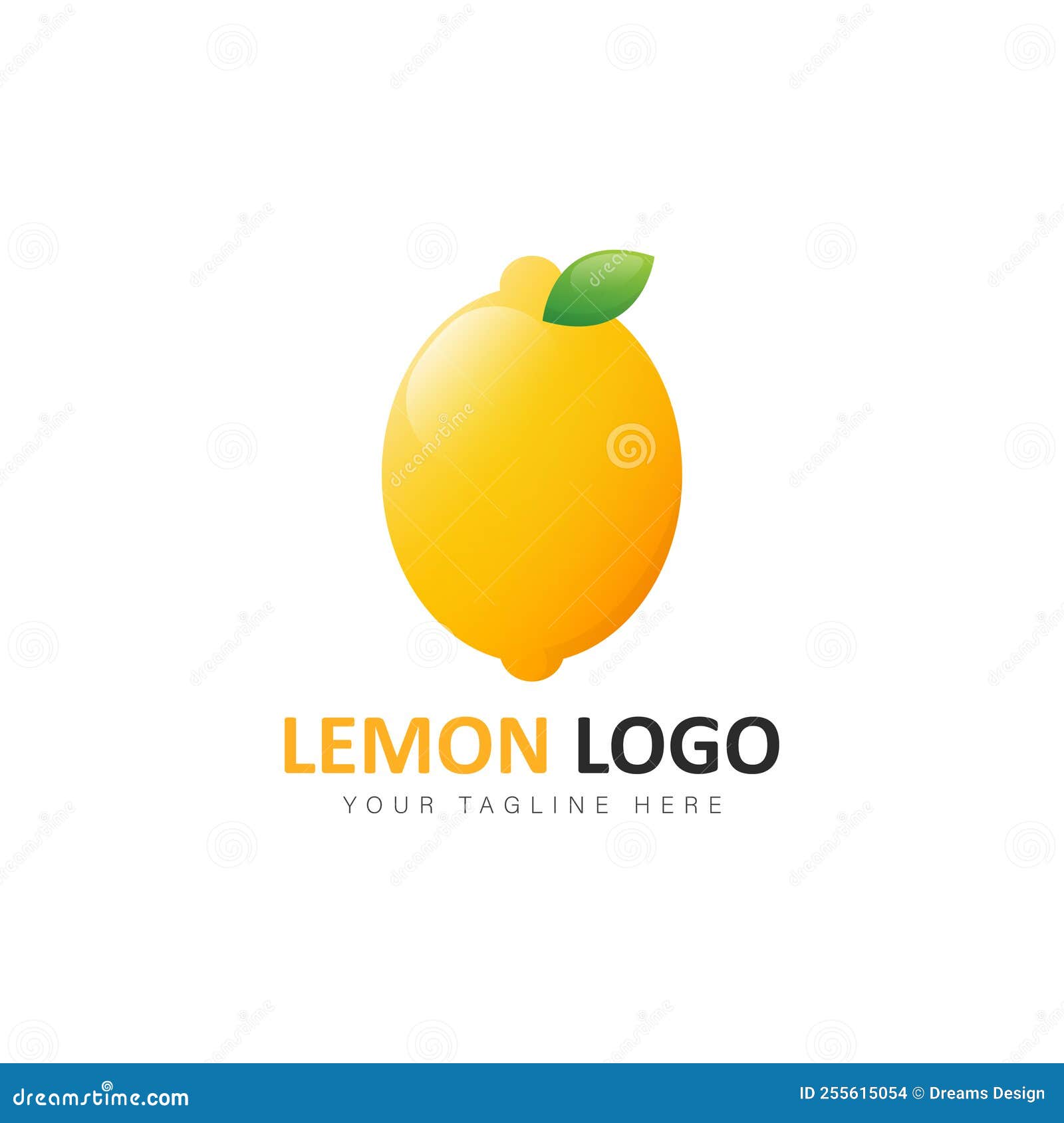 Lemon Logo Gradient Design Illustration Stock Vector - Illustration of ...