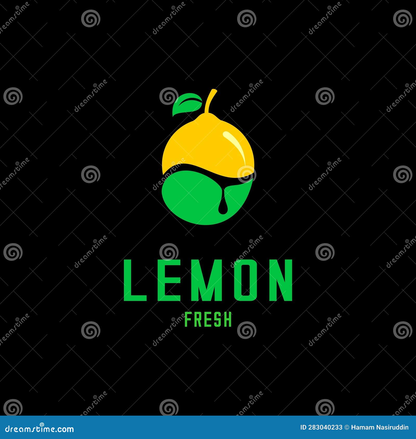 Lemon logo vector stock vector. Illustration of icon - 283040233