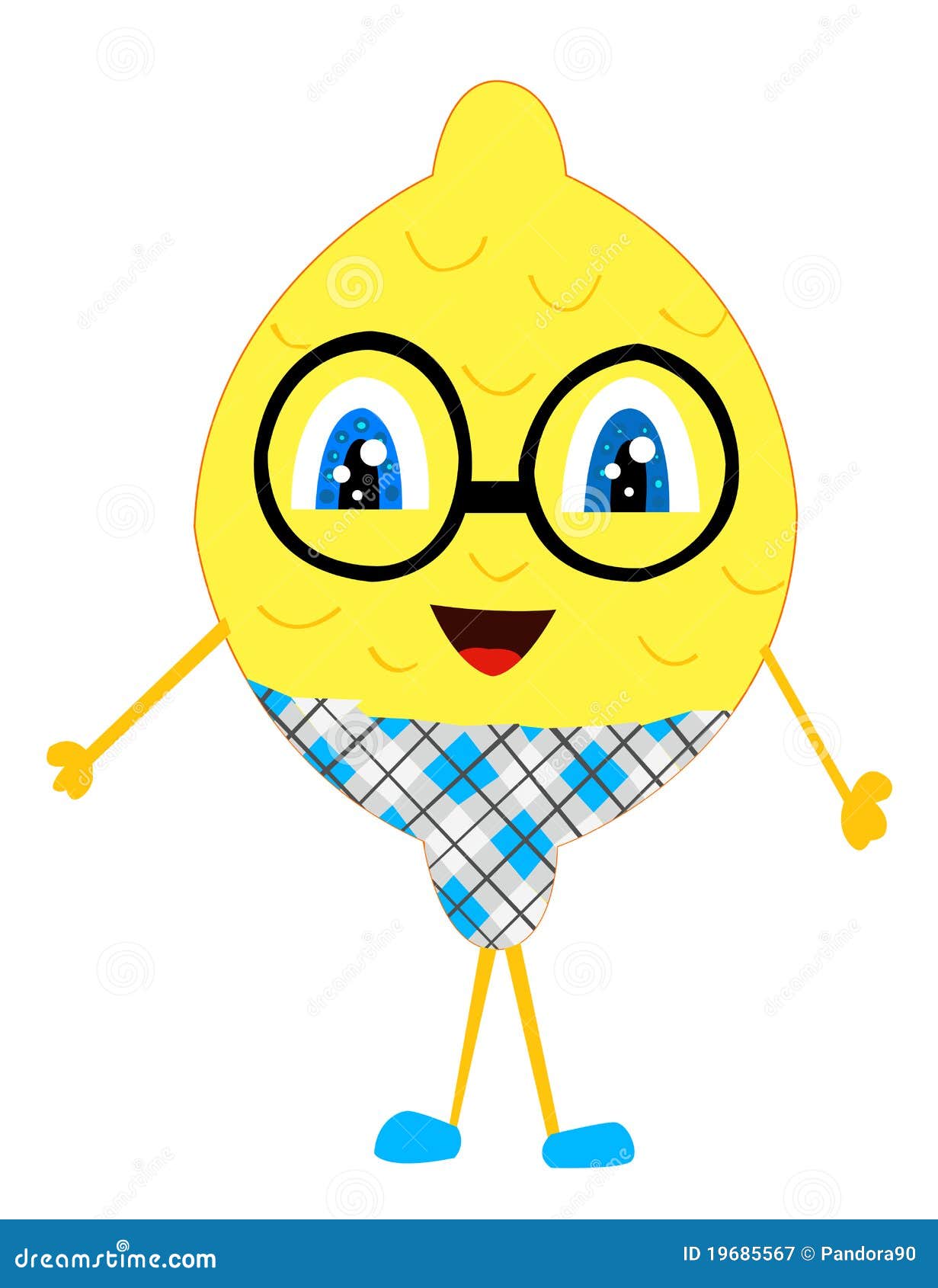 Lemon man stock vector. Illustration of happy, body, humor - 19685567