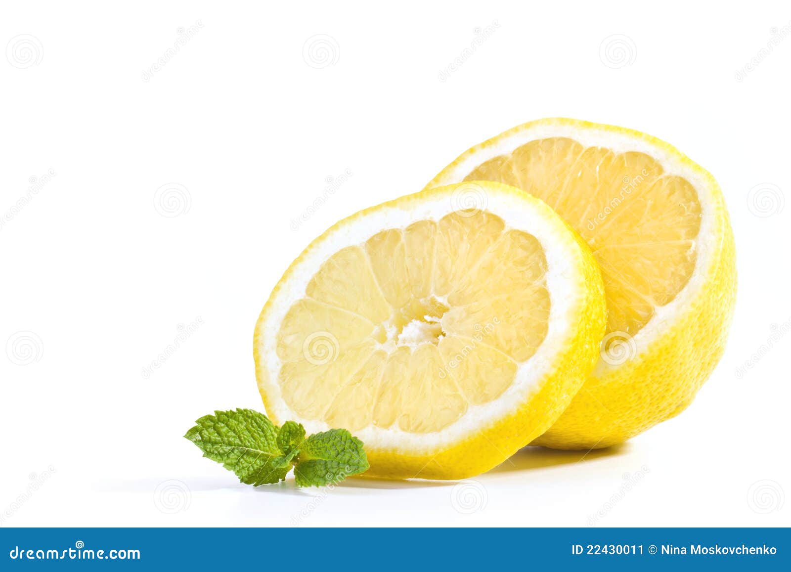 Lemon with mint stock image. Image of leaf, medicine - 22430011