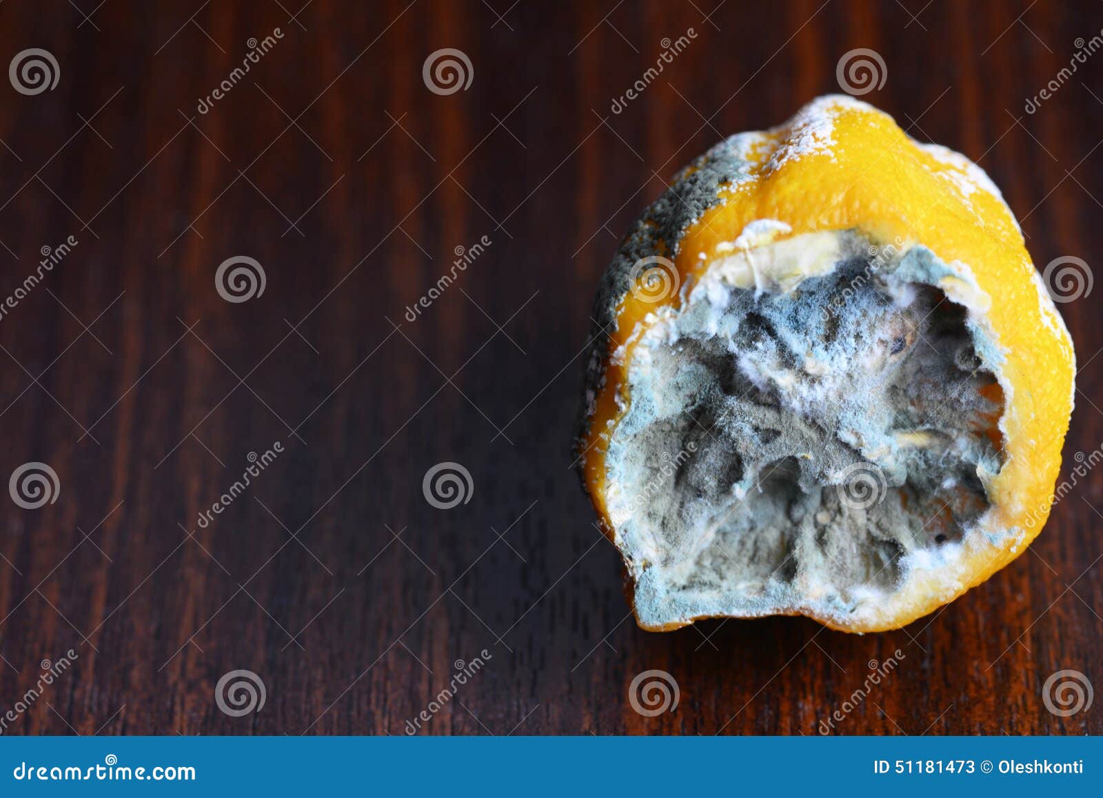 The Lemon in the Mold on the Table Stock Image - Image of inedible ...