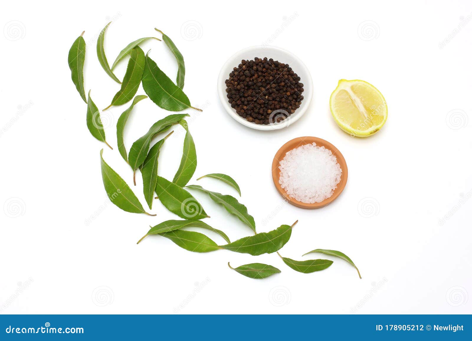 Lemon Myrtle Dried Leaf And Powder Royalty-Free Stock Image ...