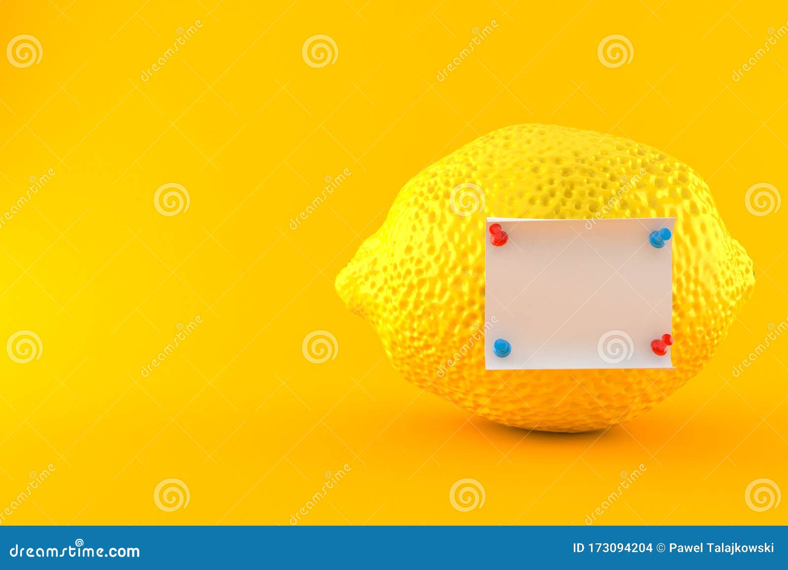 Lemon with note stock illustration. Illustration of paper - 173094204
