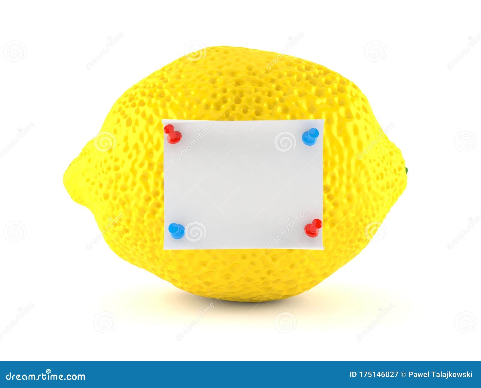 Lemon with note stock illustration. Illustration of healthy - 175146027