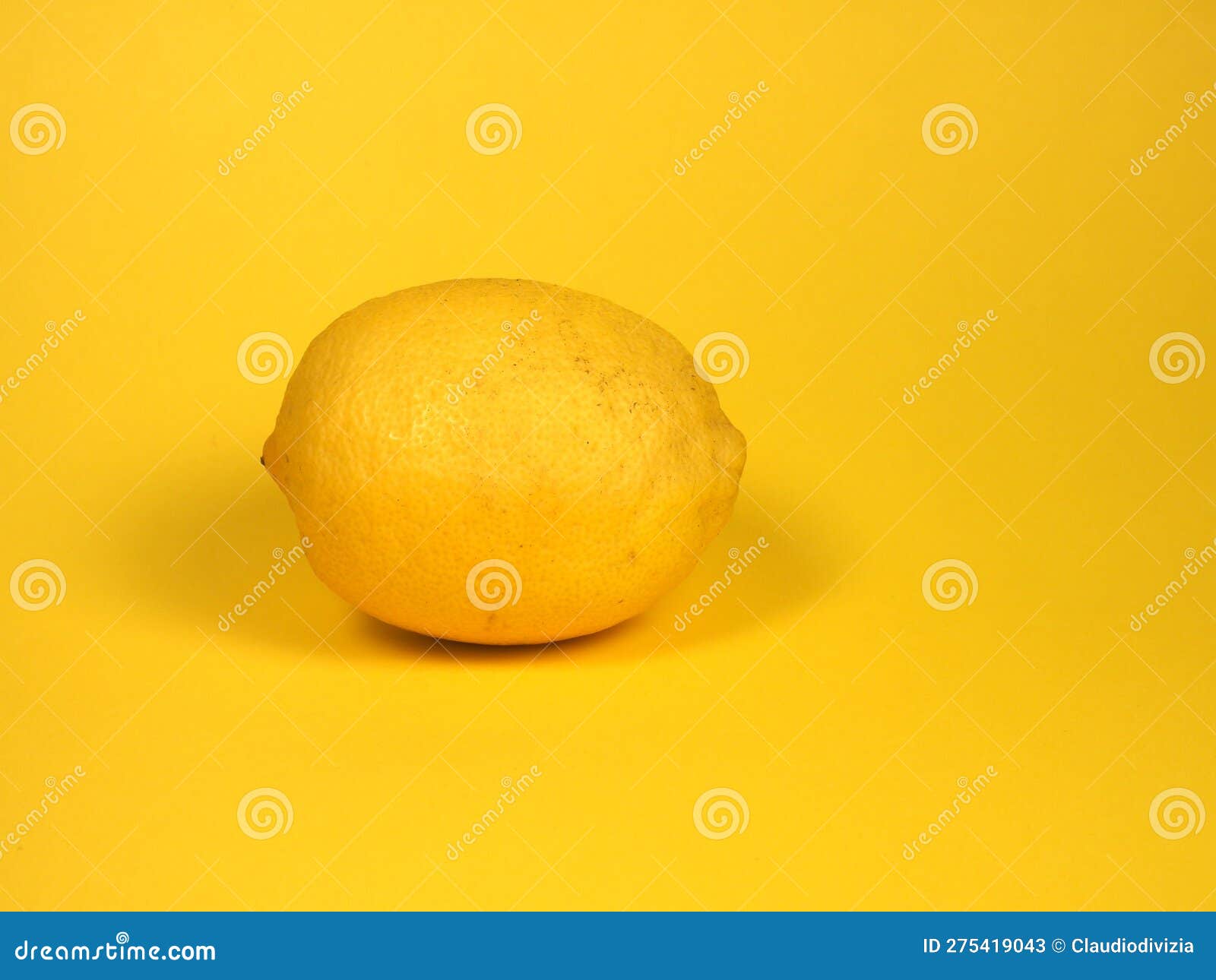 Lemon over yellow stock image. Image of space, lemon - 275419043
