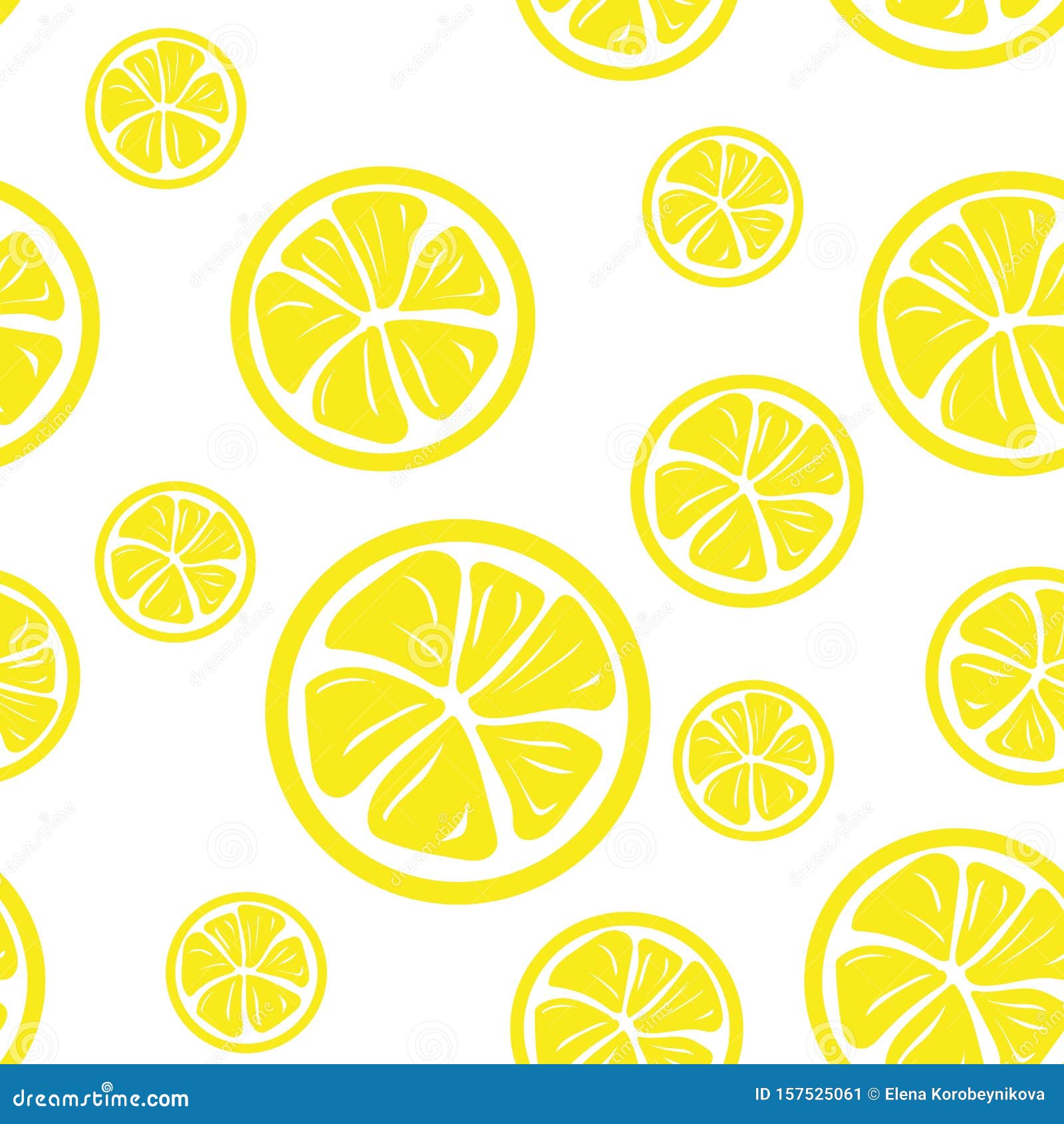 Lemon Pattern of Flat Lemon Stock Illustration - Illustration of lemon ...