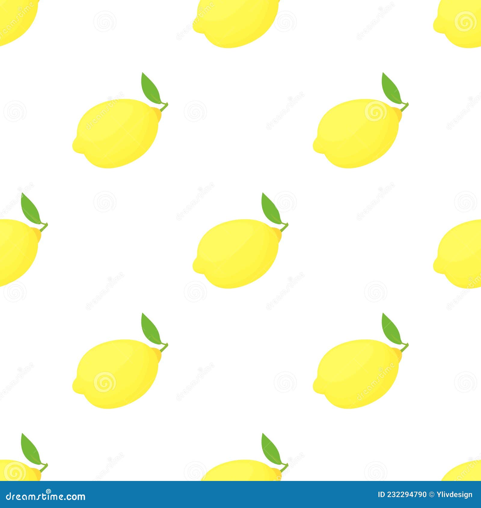 Lemon Pattern Seamless Vector Stock Vector - Illustration of ripe ...