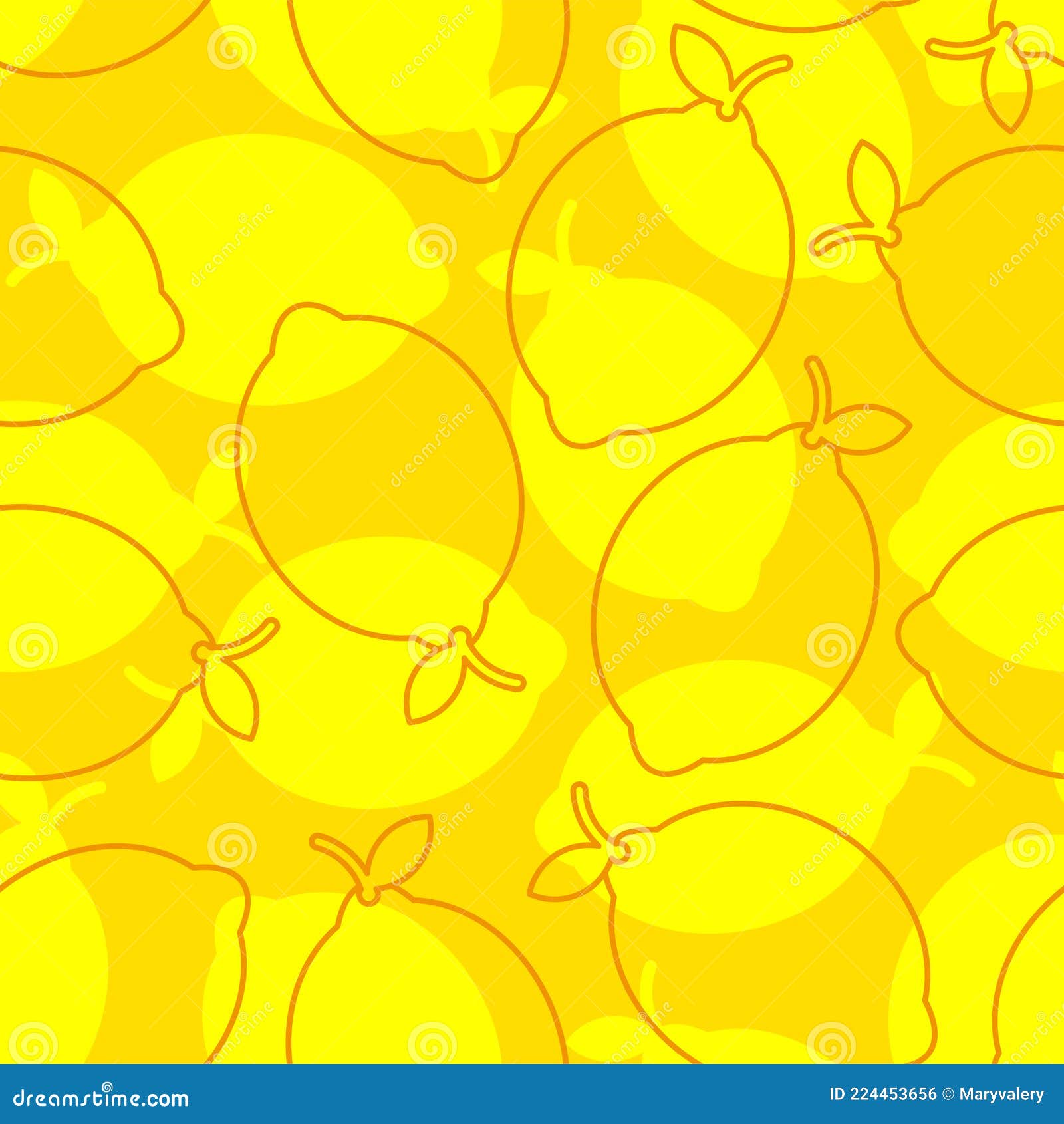 Lemon Pattern Seamless. Fruit Background Stock Vector - Illustration of ...