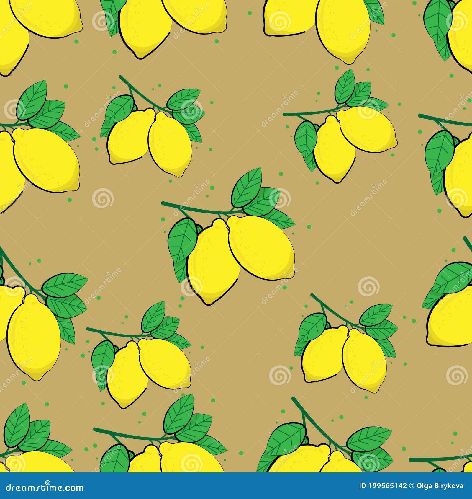 Lemon pattern stock illustration. Illustration of texture - 199565142