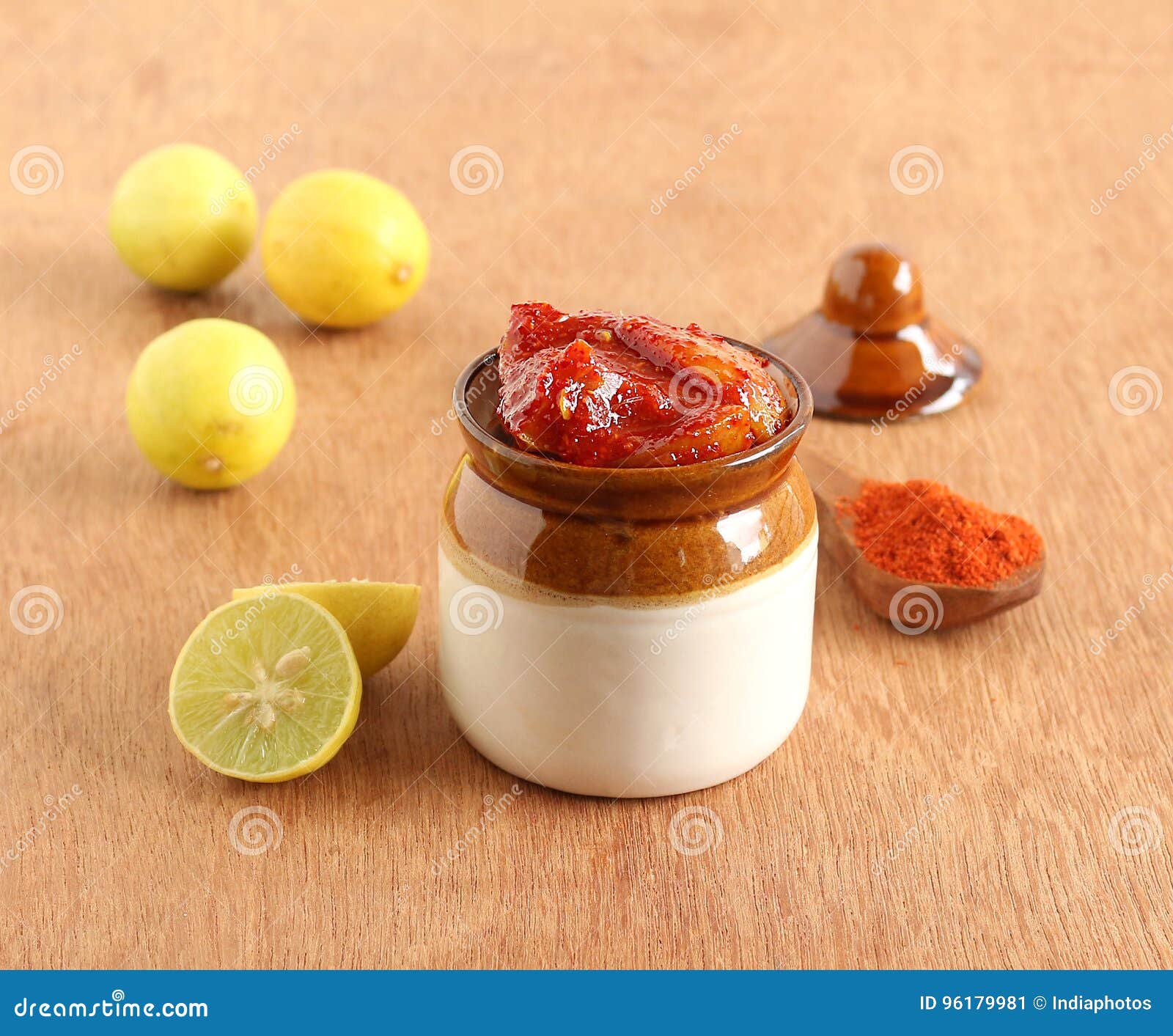 Lemon Pickle in a Ceramic Jar Stock Image - Image of closeup ...