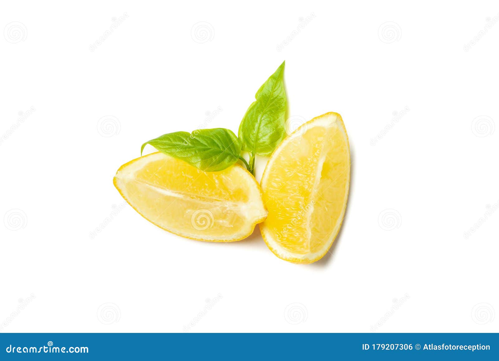 Lemon Pieces Isolated on Background. Ripe Fruit Stock Photo - Image of ...