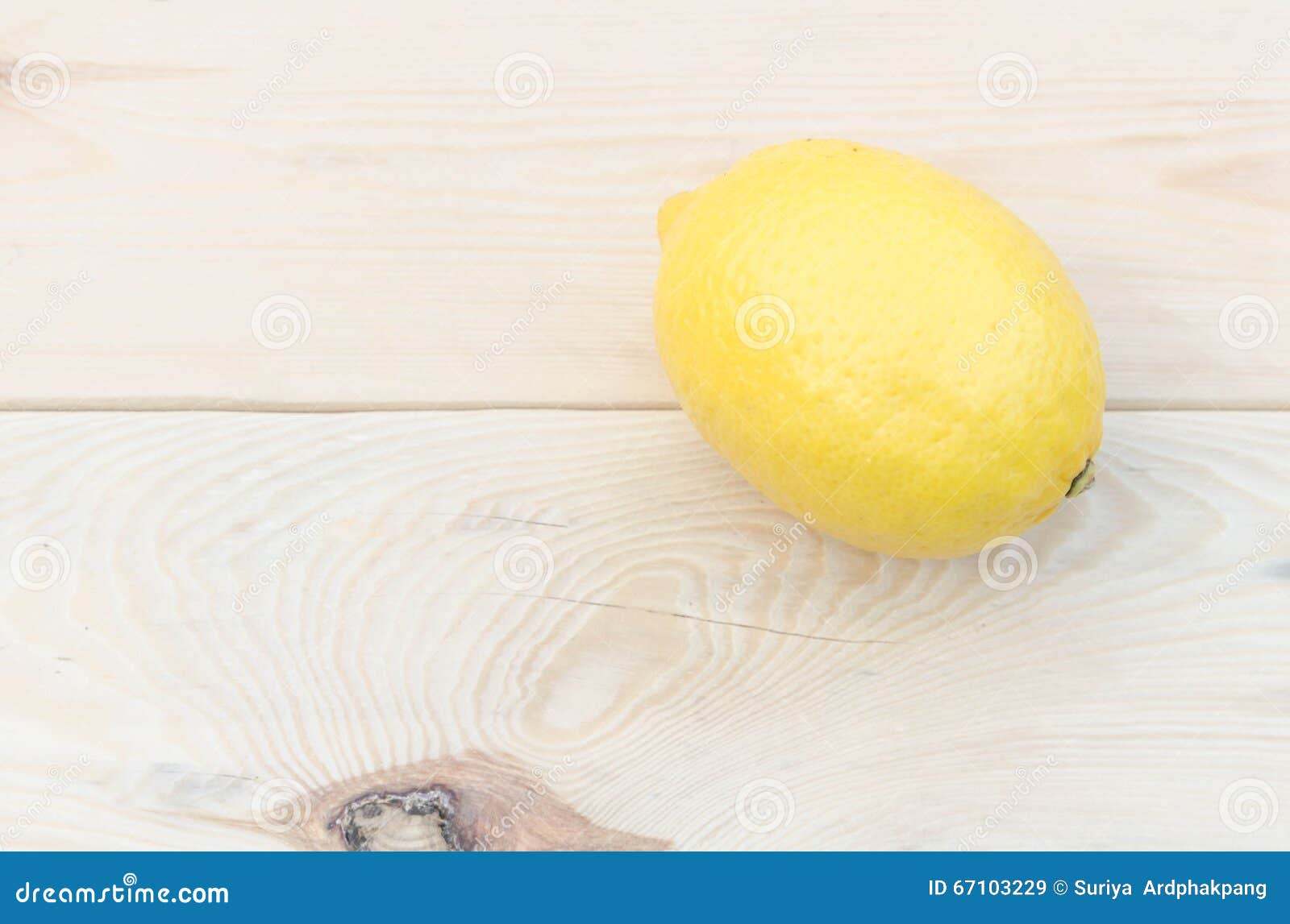 Lemon Placed on Wooden Table Stock Image - Image of lemon, wood: 67103229