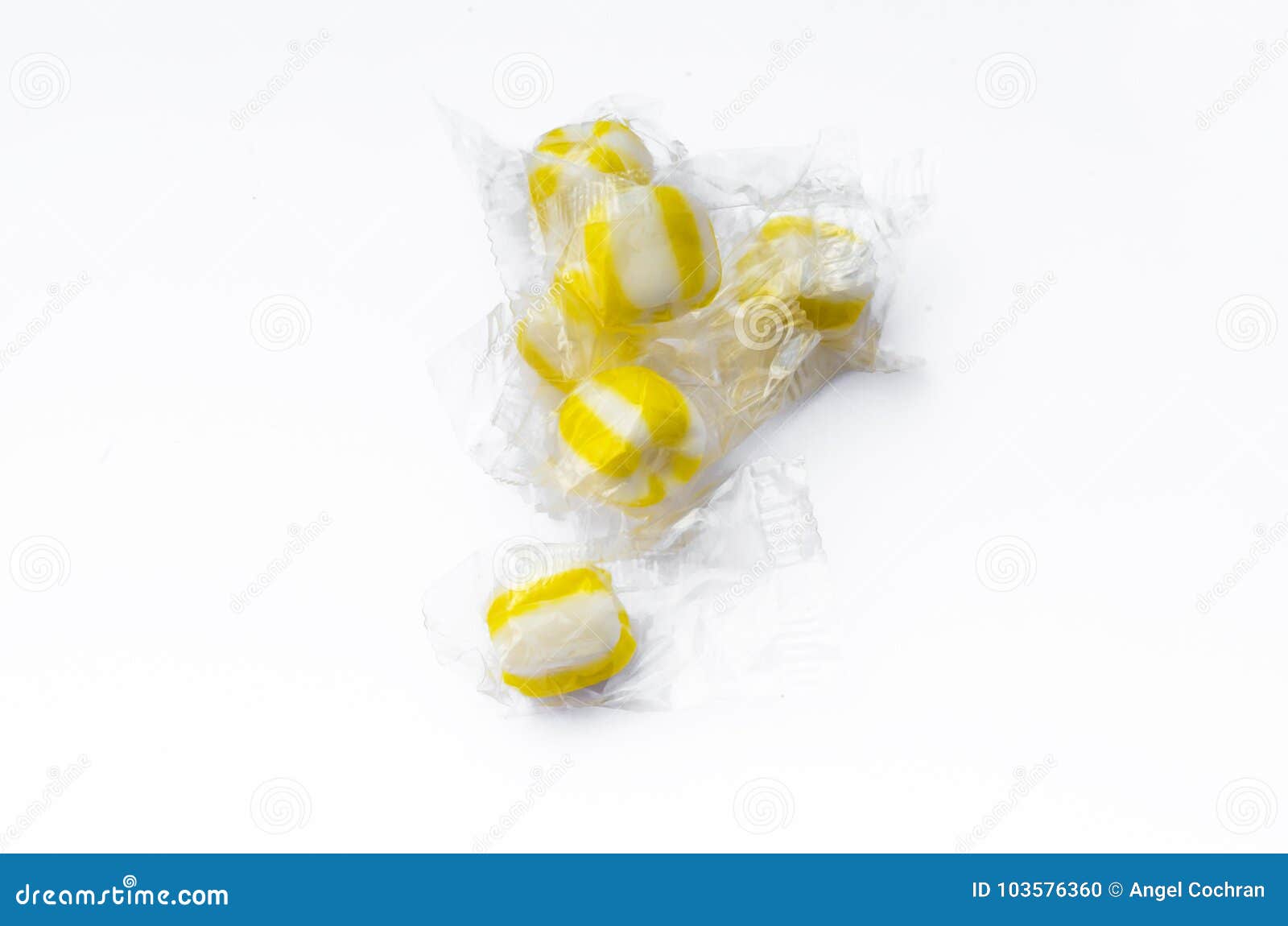 Lemon puff candies stock photo. Image of candies, airy - 103576360