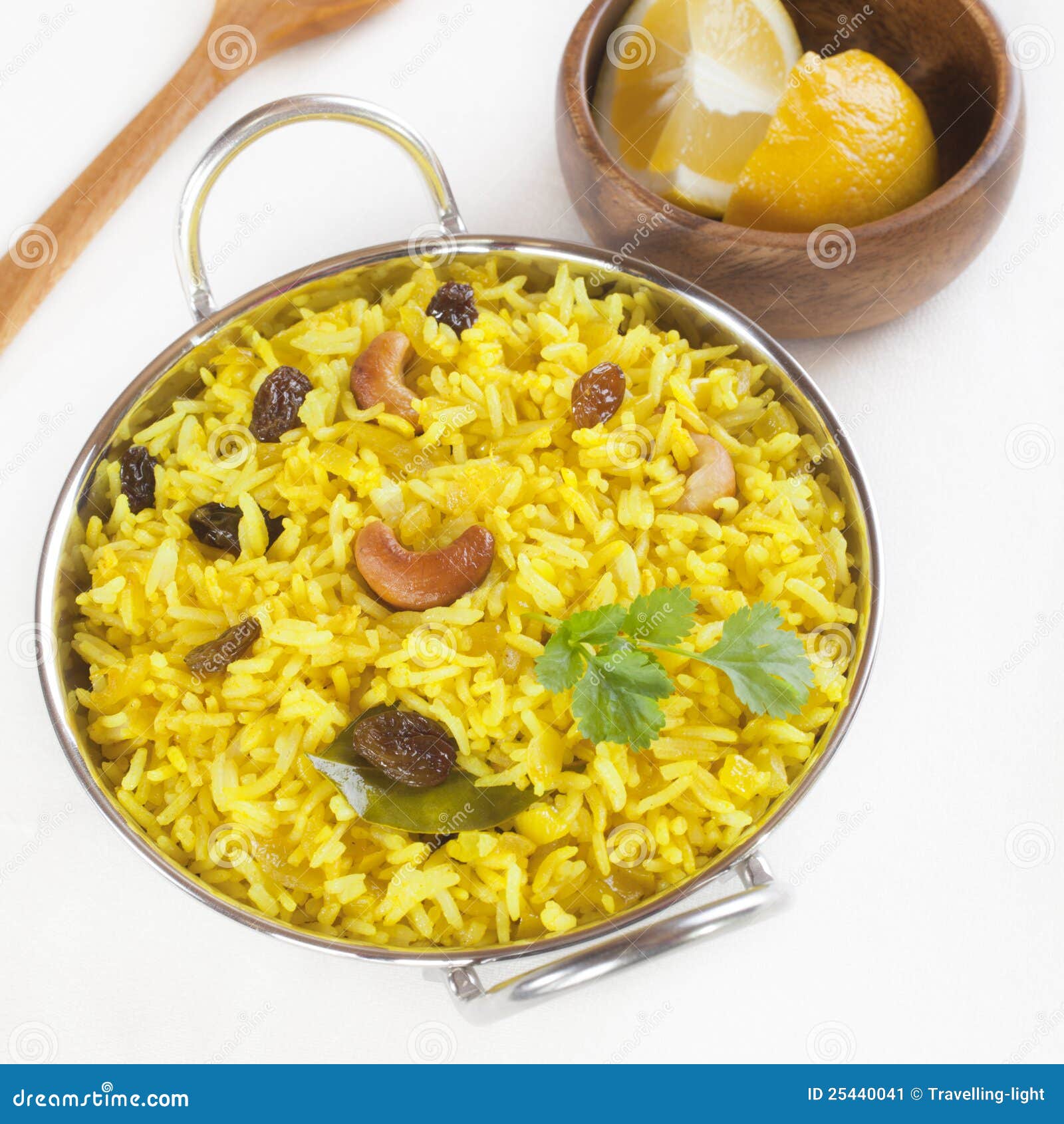 Lemon Rice stock image. Image of lemon, yellow, cashew - 25440041