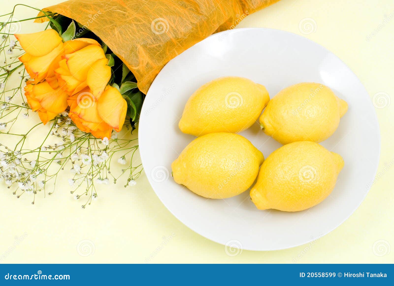 Lemon and rose stock image. Image of citrus, ingredient - 20558599