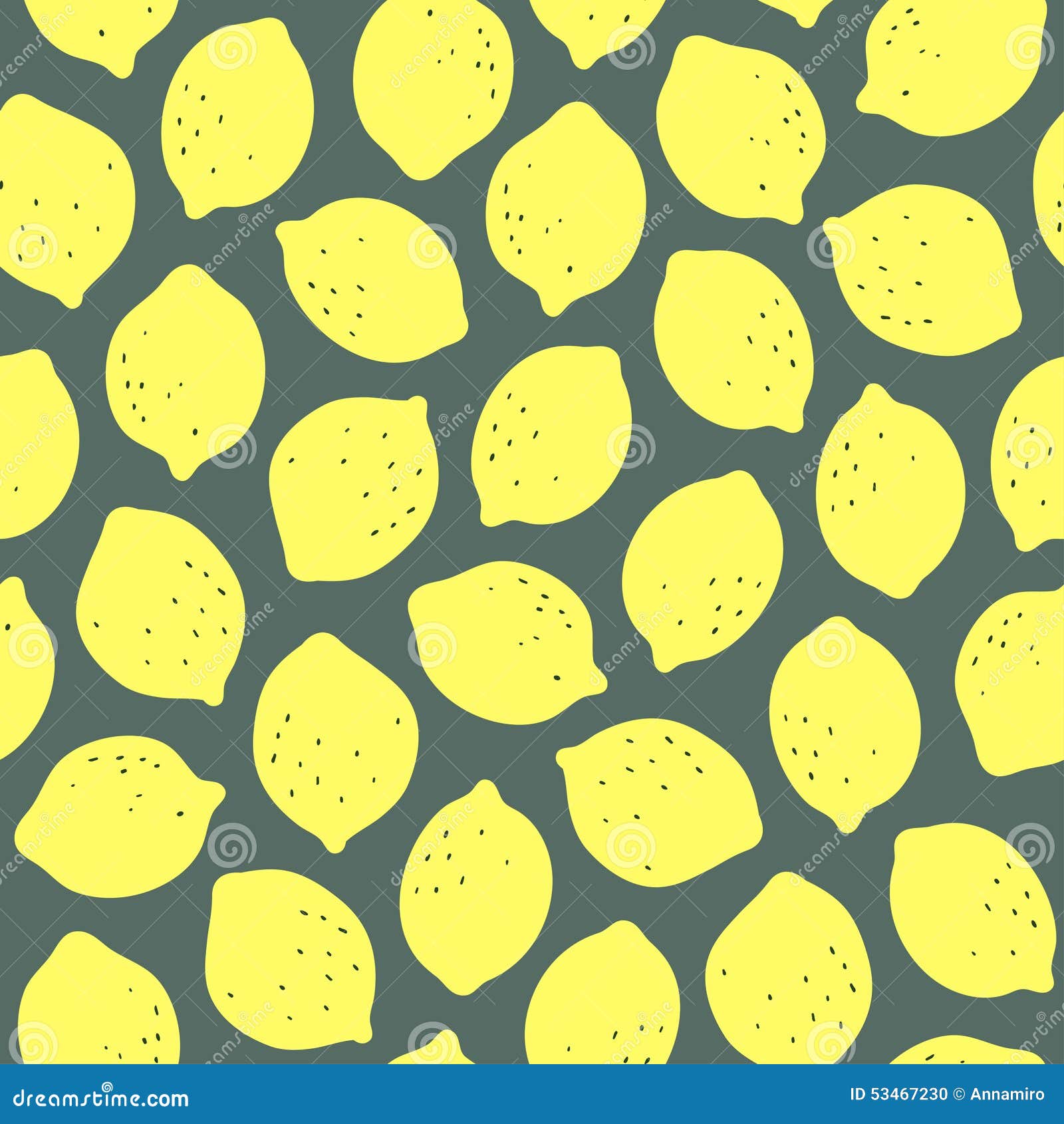 Lemon seamless pattern. stock vector. Illustration of isolated - 53467230