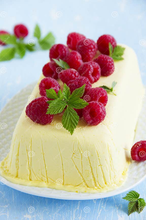 Lemon Semifreddo stock image. Image of cold, meringue - 43292059