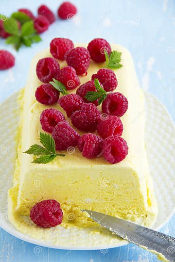 Lemon Semifreddo stock image. Image of meringue, yogurt - 39813167