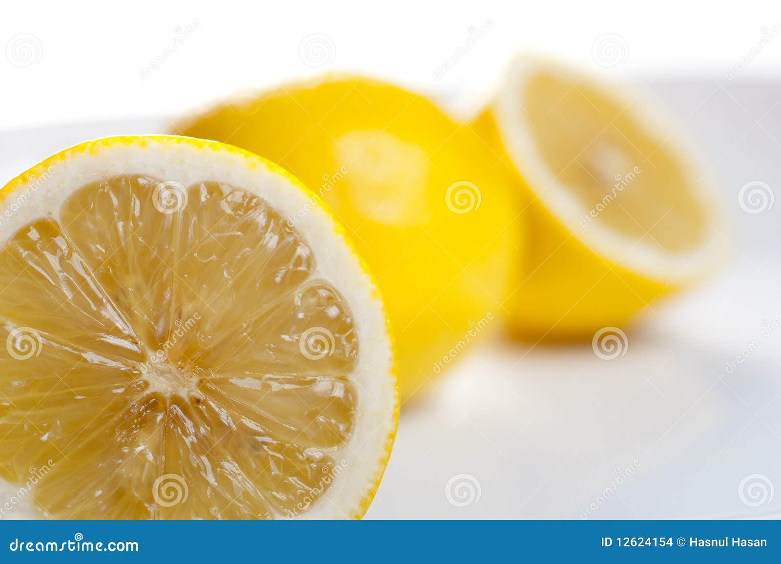 Lemon slice close up stock photo. Image of natural, vitamin - 12624154