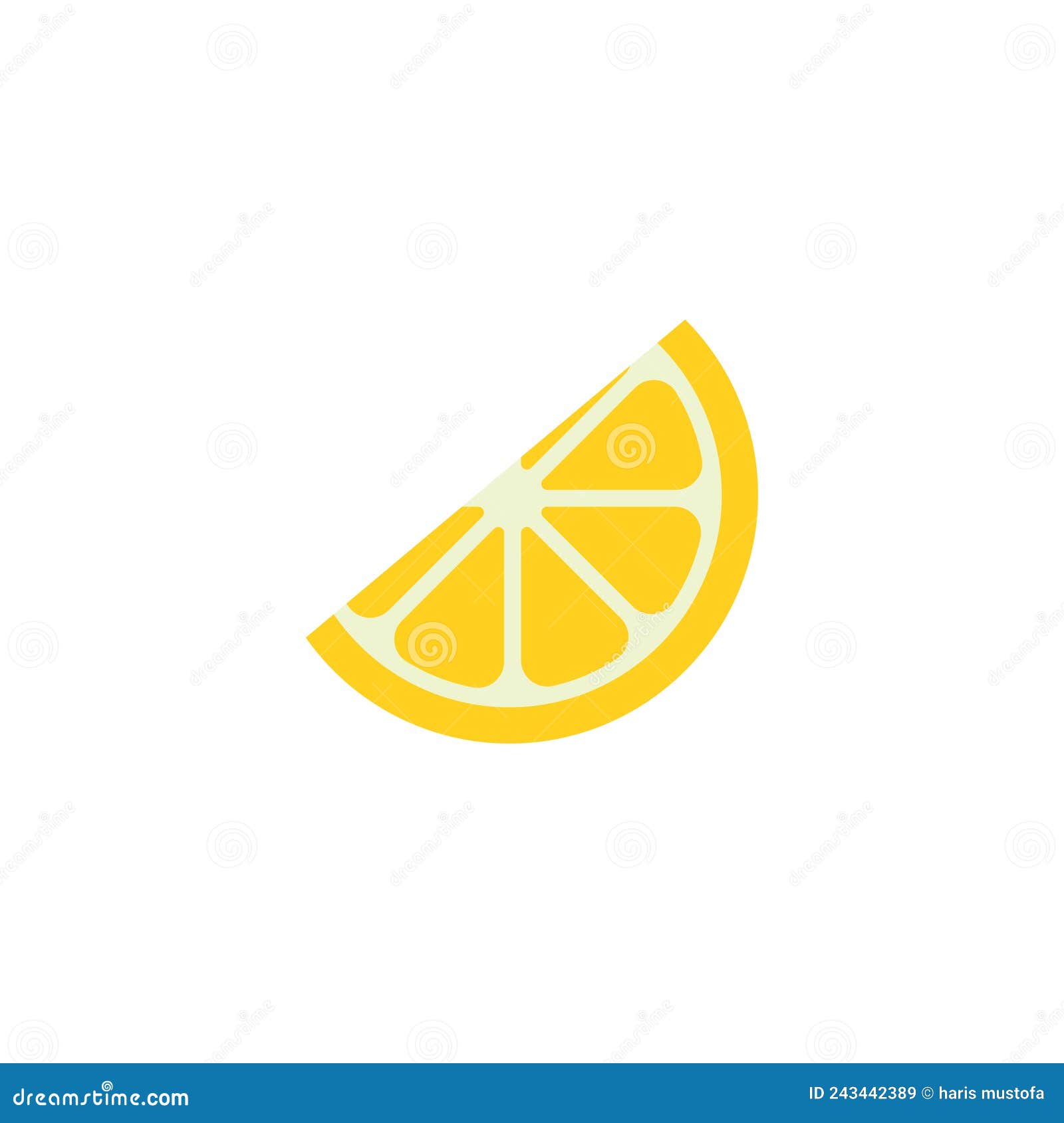 Lemon Slice Icon Design Template Vector Isolated Illustration Stock ...