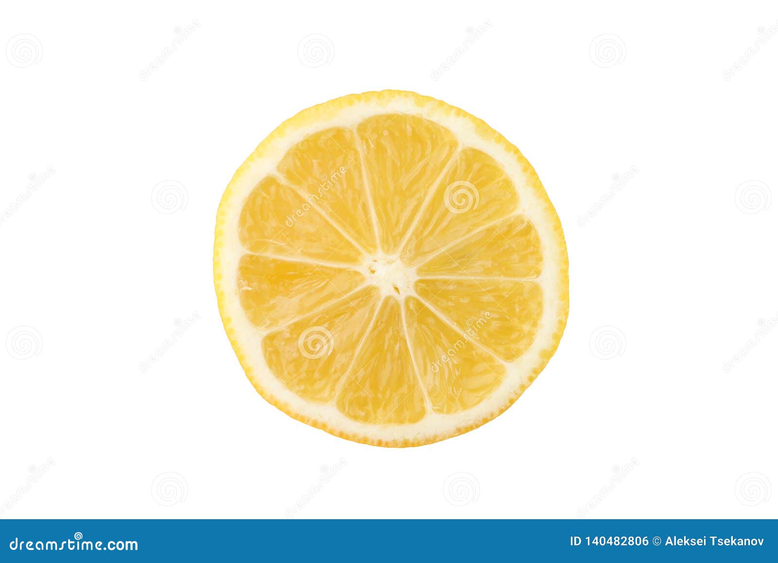 Lemon Slice Isolated Top View . Lemon Texture Stock Photo - Image of ...