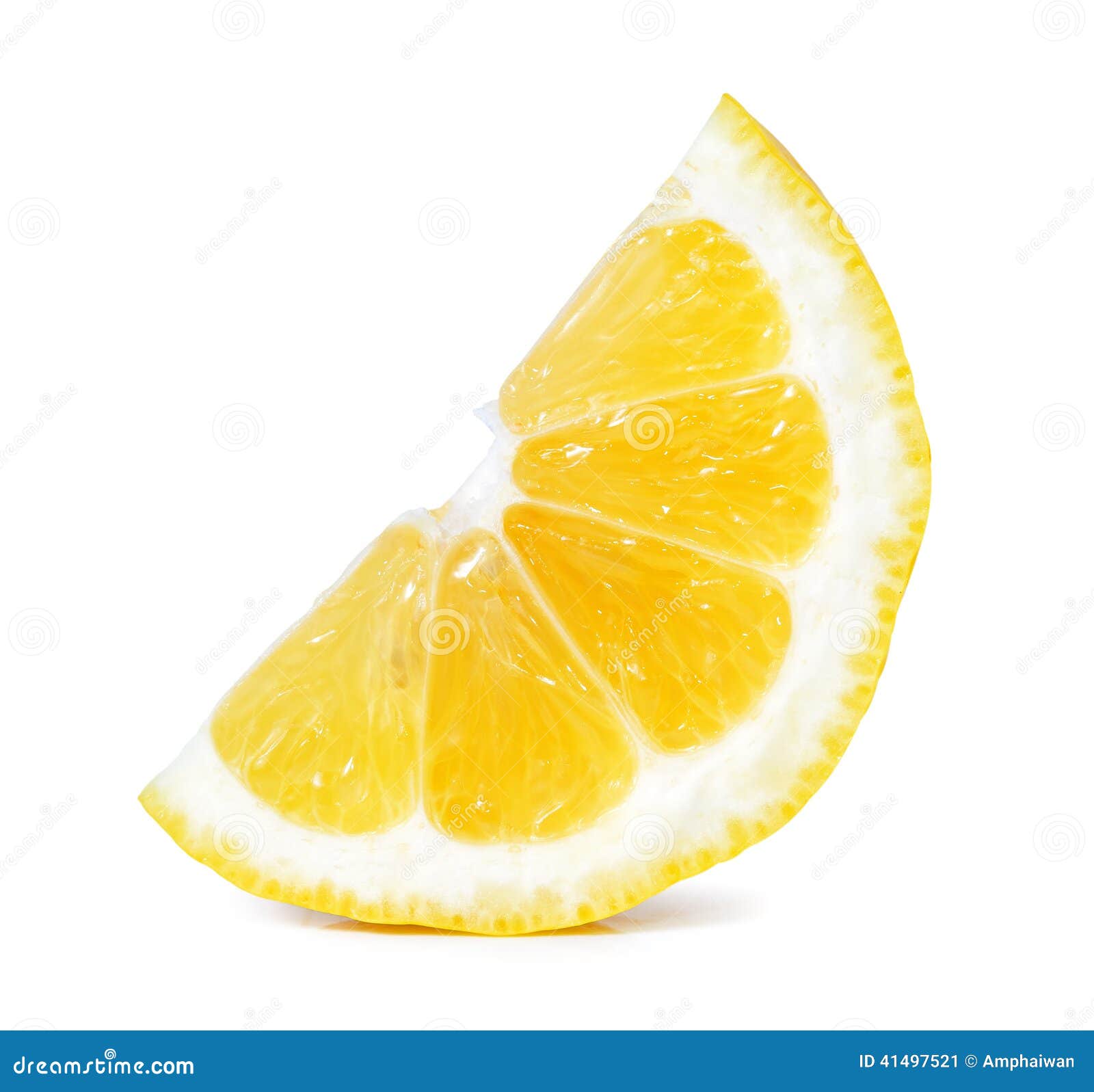 Lemon slice stock image. Image of refreshing, lemon, yellow - 41497521