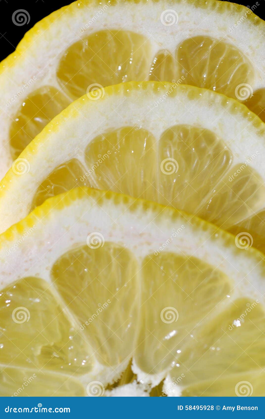 Lemon Slice macro stock photo. Image of lemon, slice - 58495928