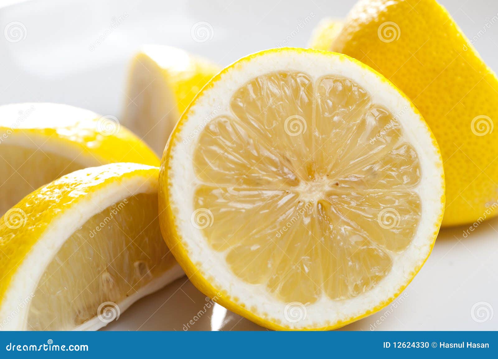 Lemon Sliced Different Ways Stock Photo - Image of quarter, natural ...