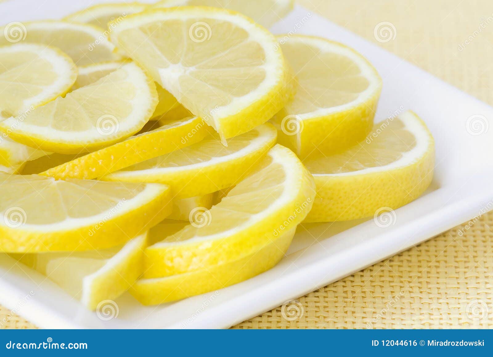 Lemon slices stock photo. Image of sliced, color, background - 12044616