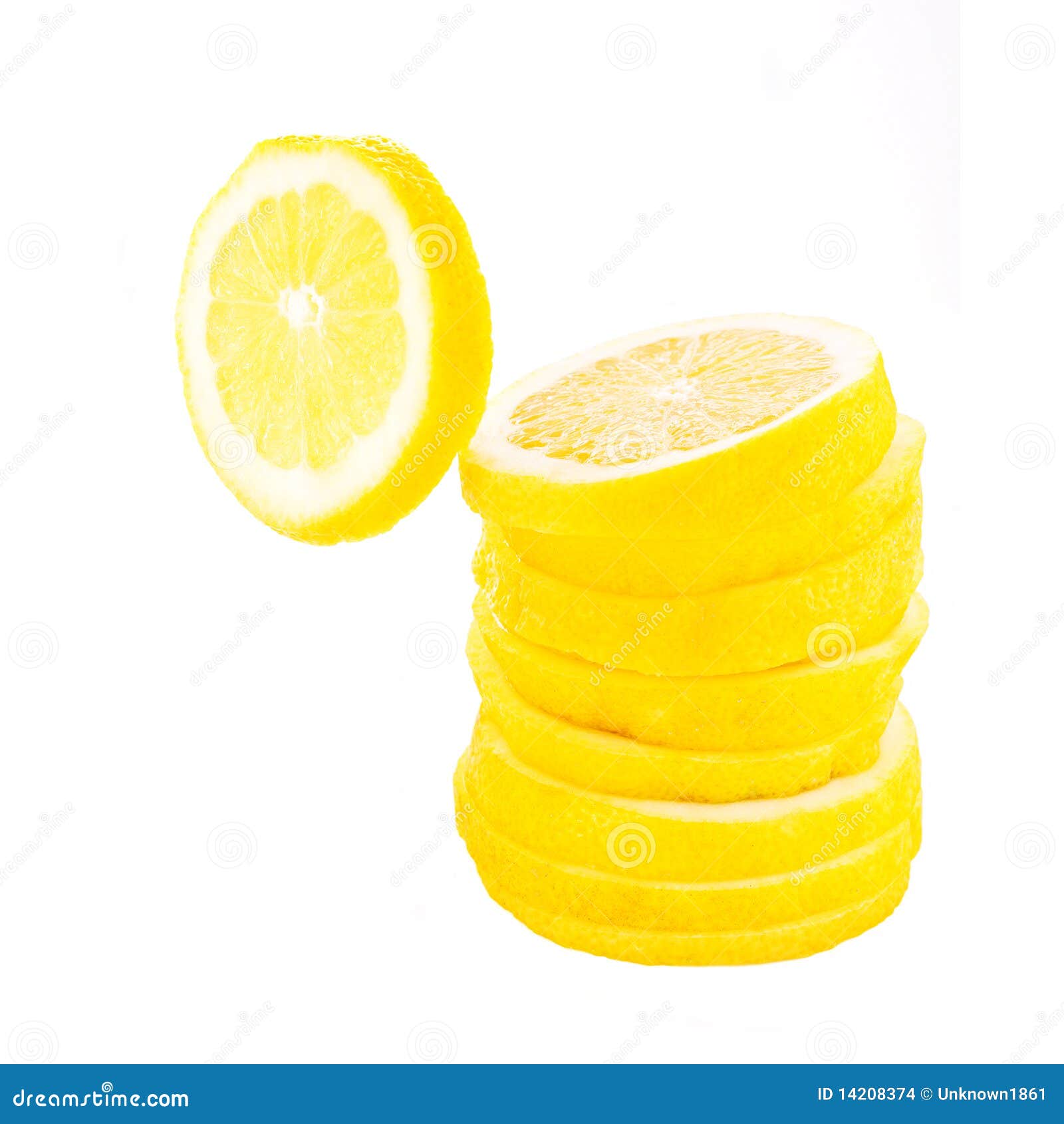 Lemon slices stock photo. Image of bright, food, segment - 14208374