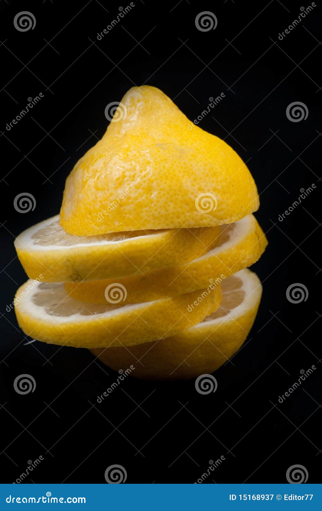 Fresh lemon slices stock image. Image of food, sour, yellow - 15168937