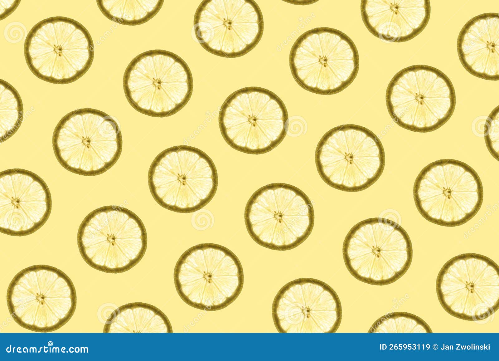 Lemon slices pattern stock image. Image of repetition - 265953119