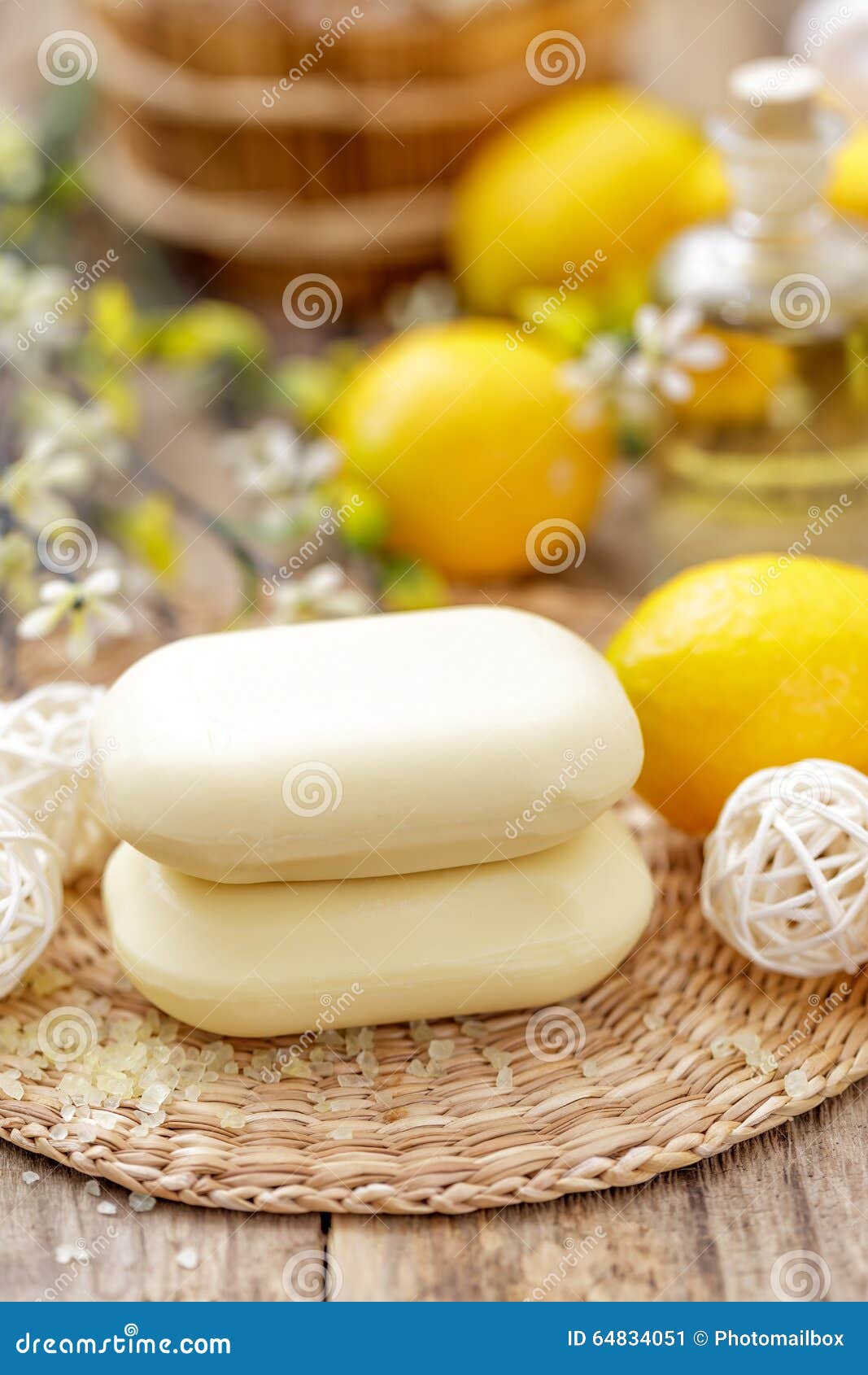 Lemon soap stock image. Image of fresh, aromatherapy - 64834051