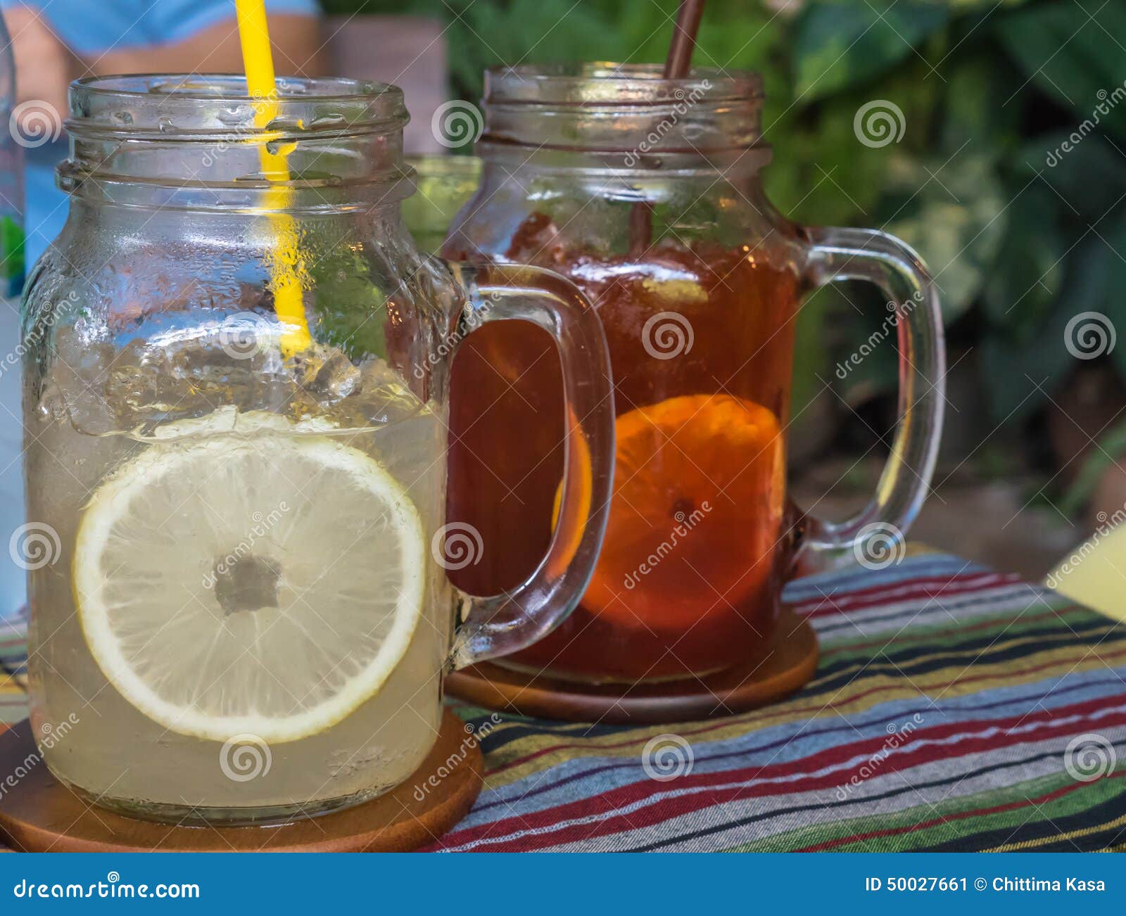 Lemon soda and lemon tea stock image. Image of lime, slice - 50027661