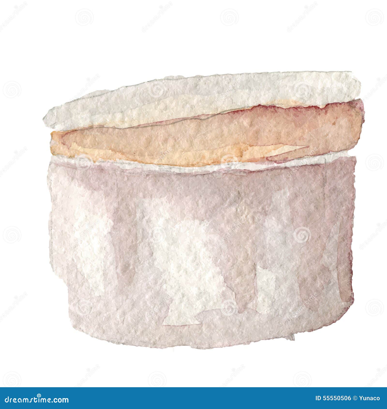 Lemon Souffles Watercolor Art Stock Illustration - Illustration of ...