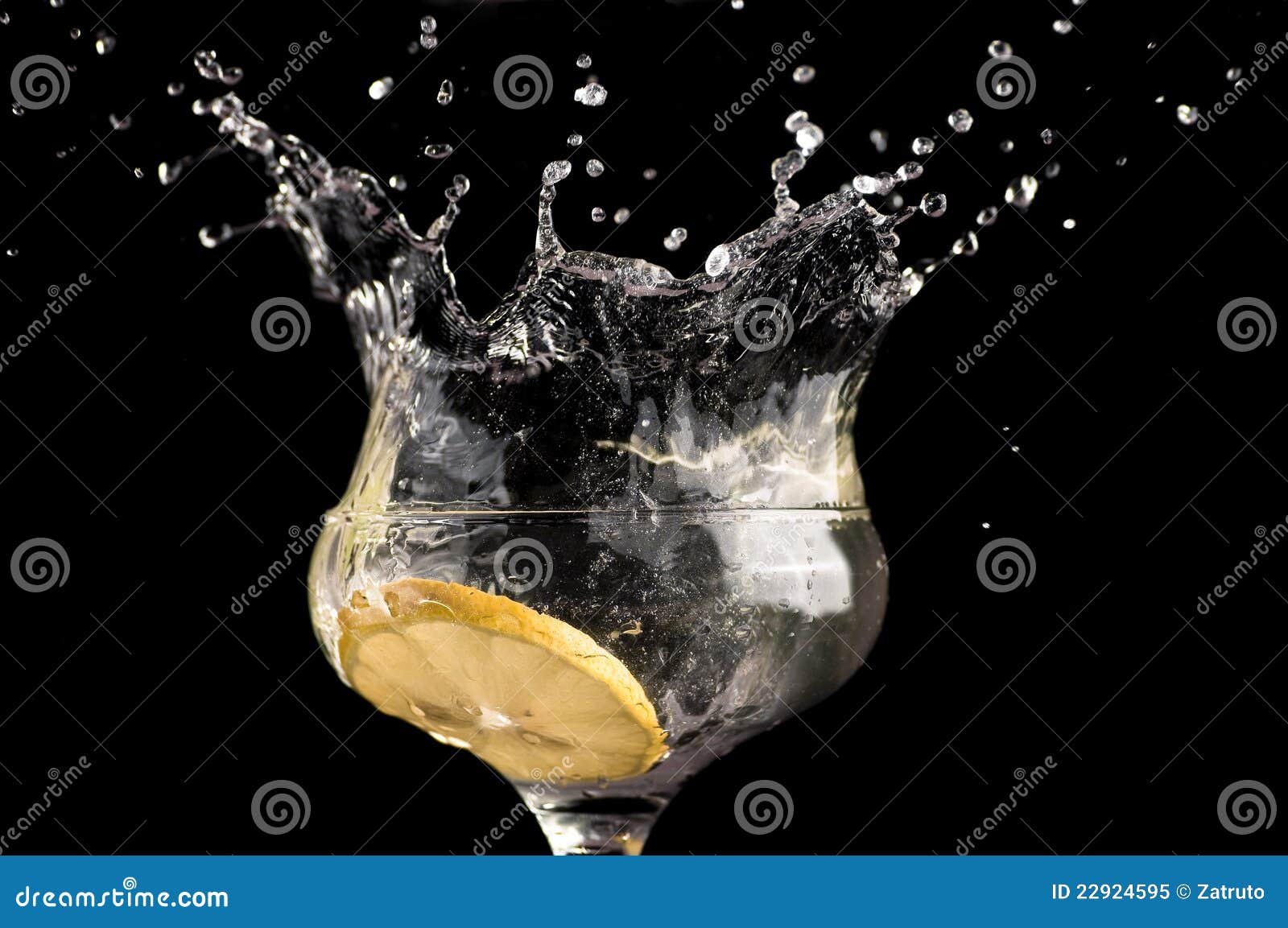 Lemon splash stock image. Image of splash, fruit, glass - 22924595