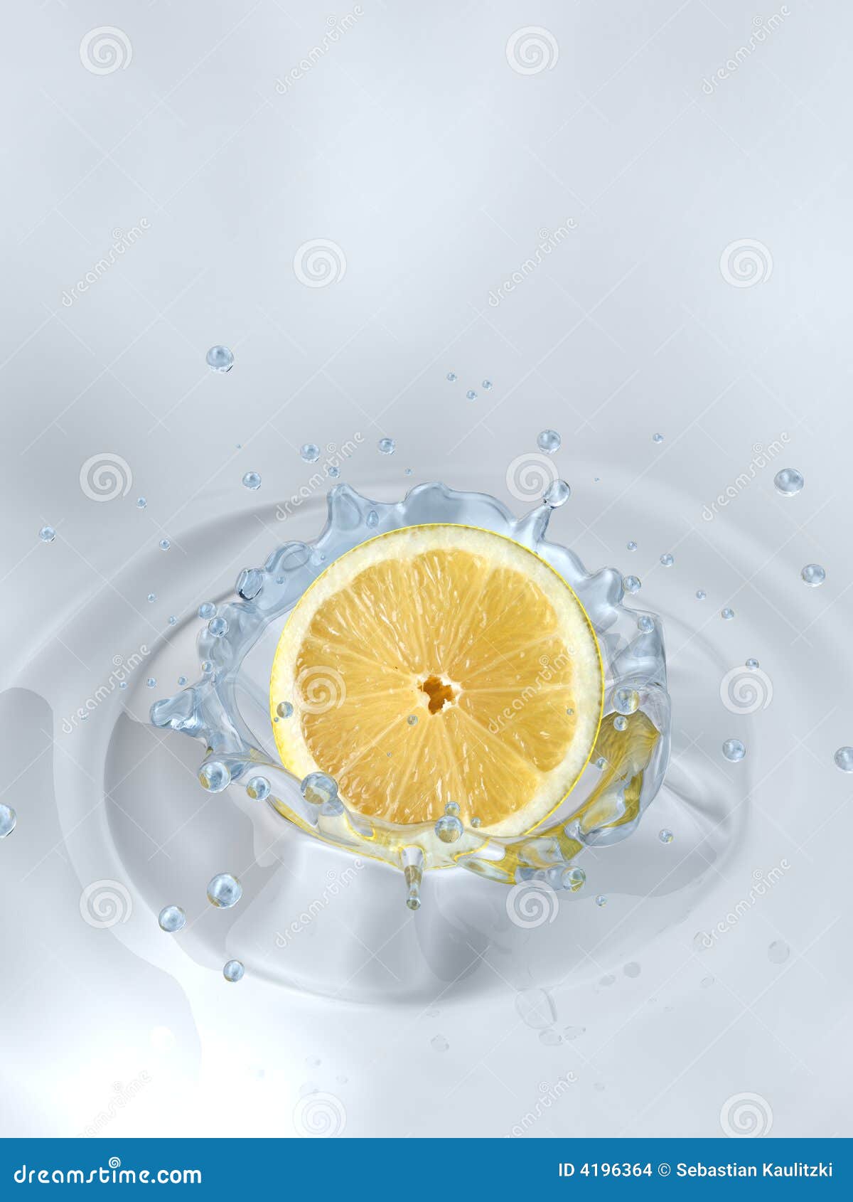 Lemon splash stock illustration. Illustration of drop - 4196364