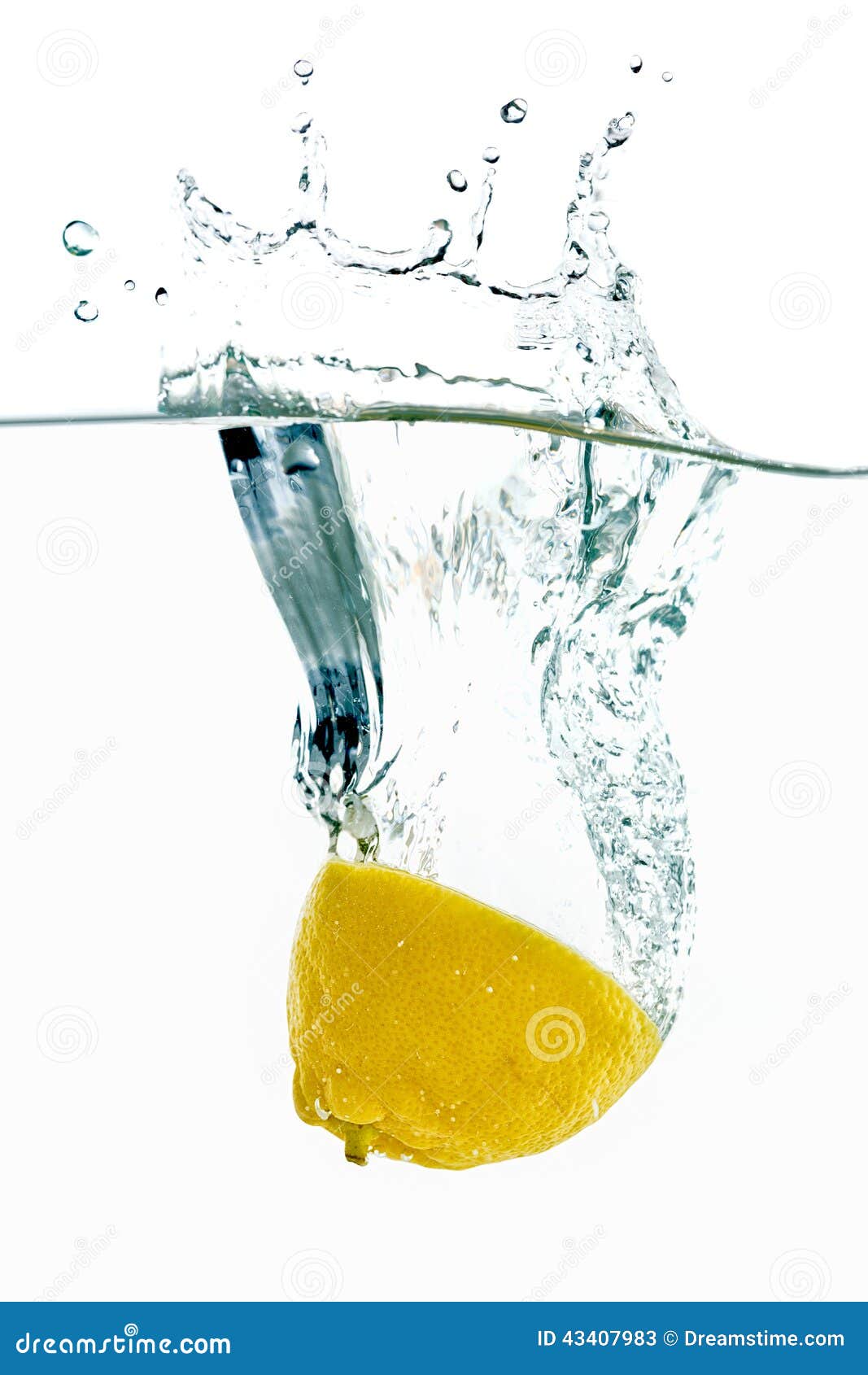 Lemon Splash stock image. Image of portrait, splashing - 43407983