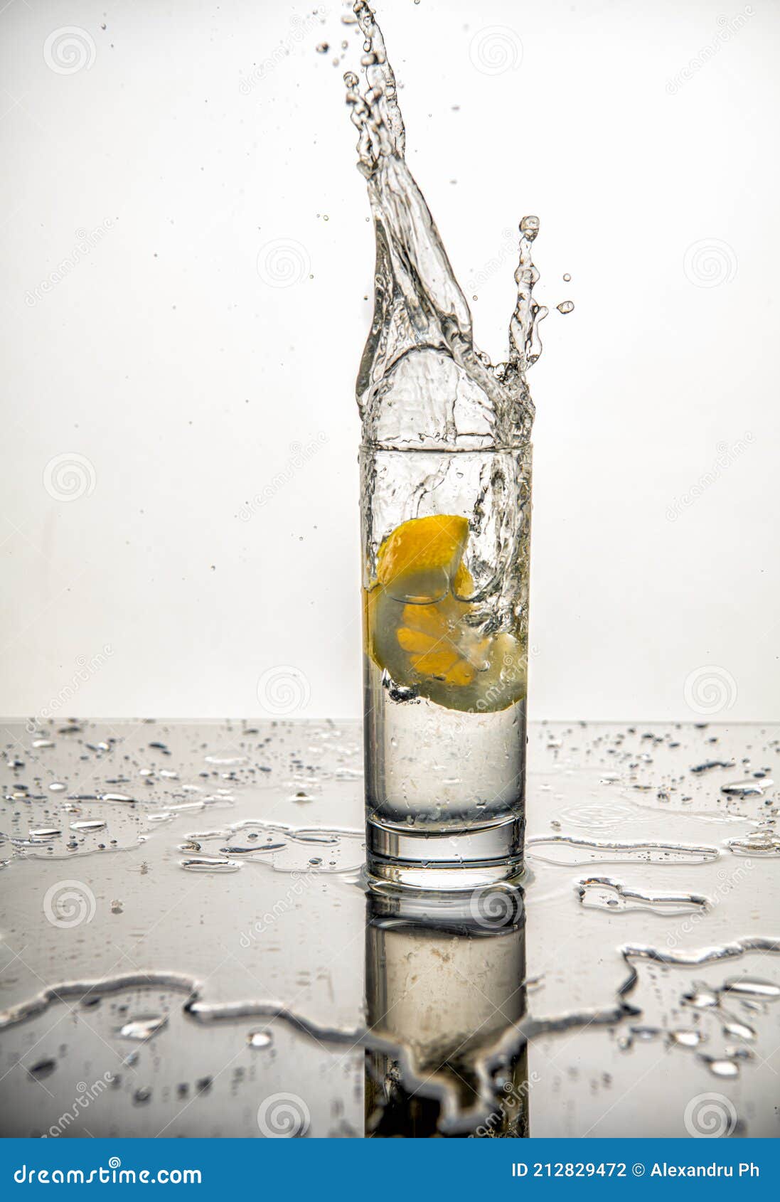 Lemon Splash Isolated on White Stock Photo - Image of drop, citrus ...
