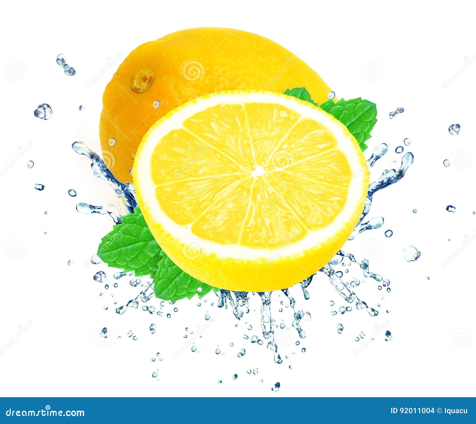 Lemon splash stock photo. Image of green, water, tropical - 92011004