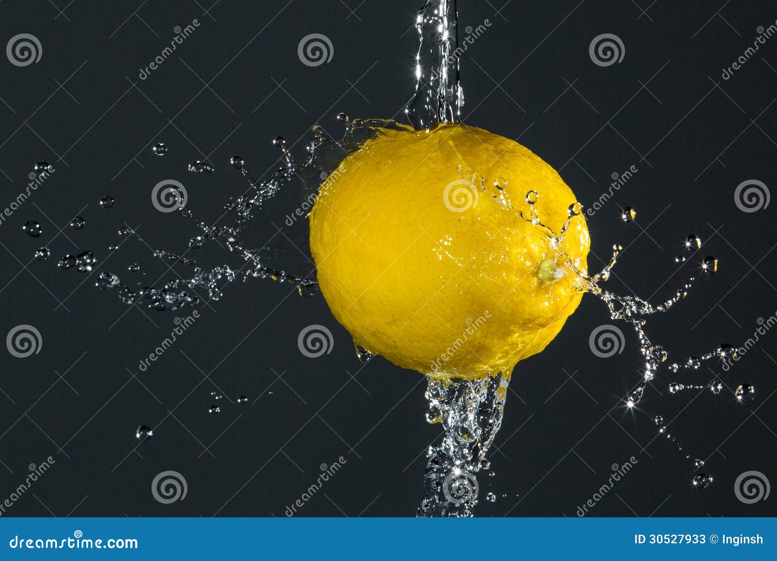 Lemon Splashing stock image. Image of diet, single, closeup - 30527933
