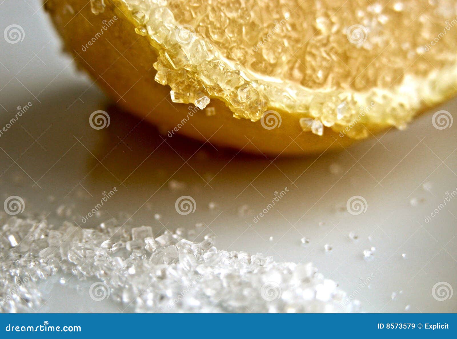 Lemon with sugar stock image. Image of crystals, vitamin - 8573579