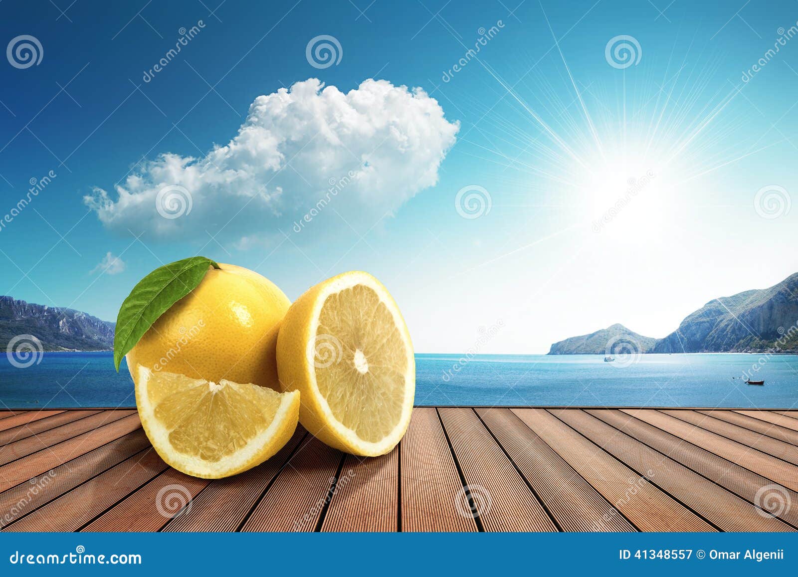 Lemon in the sun stock image. Image of coast, fresh, coco - 41348557