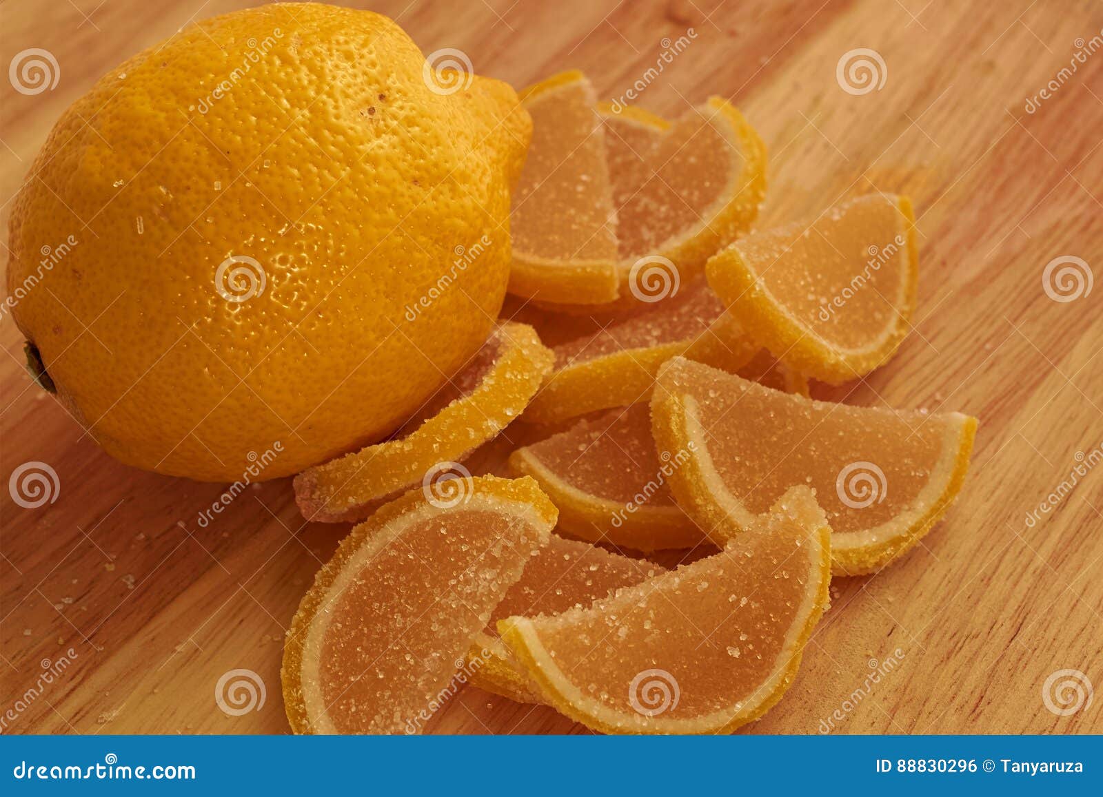 Lemon and Sweet Lemon Jelly Slices Stock Photo - Image of slices, still ...