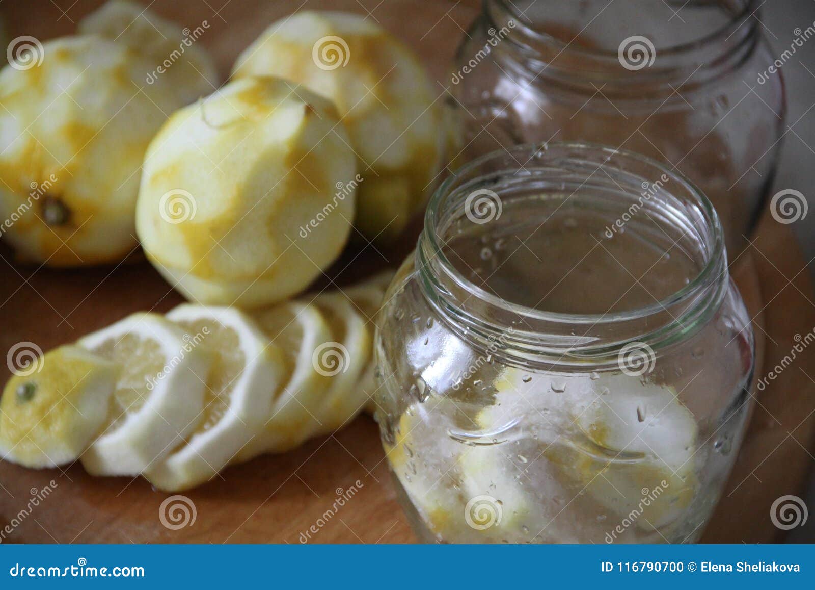 Lemon sweets recipe stock photo. Image of container - 116790700