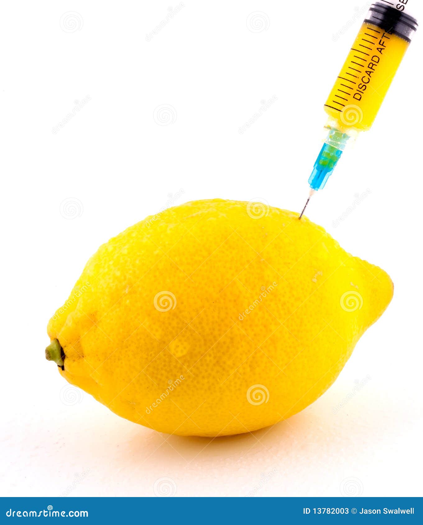 Lemon with Syringe Injecting Color Stock Image - Image of juice, juicy ...