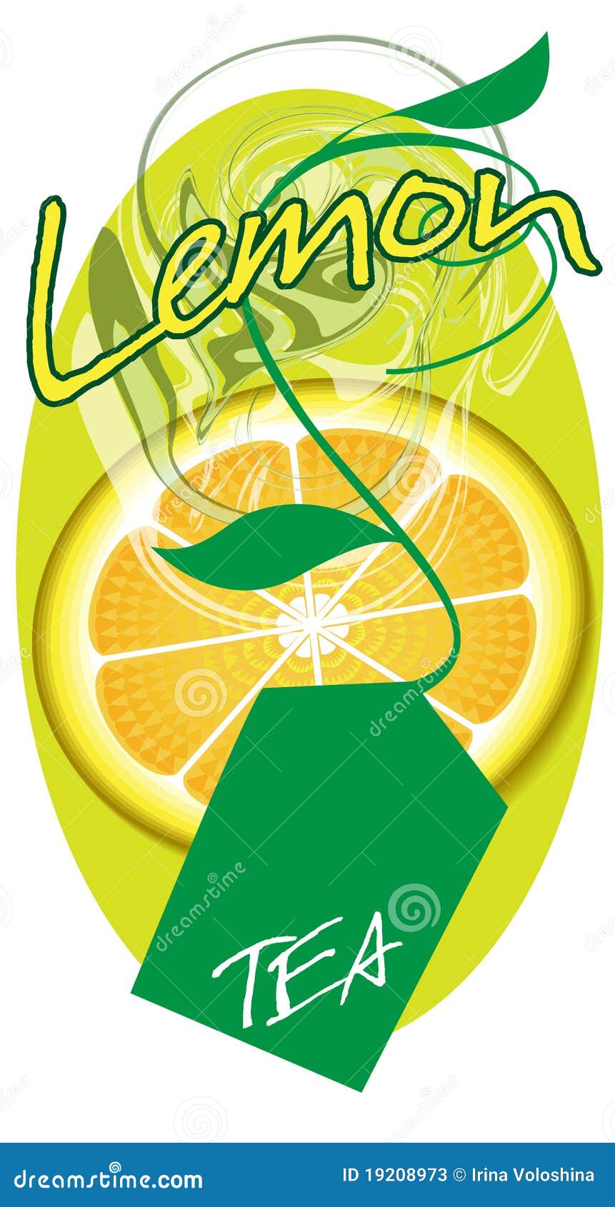 Lemon tea stock illustration. Illustration of citrus - 19208973